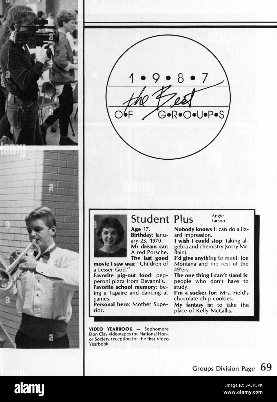 The 'Aurean 1987' yearbook captures significant moments from the 1986 ...