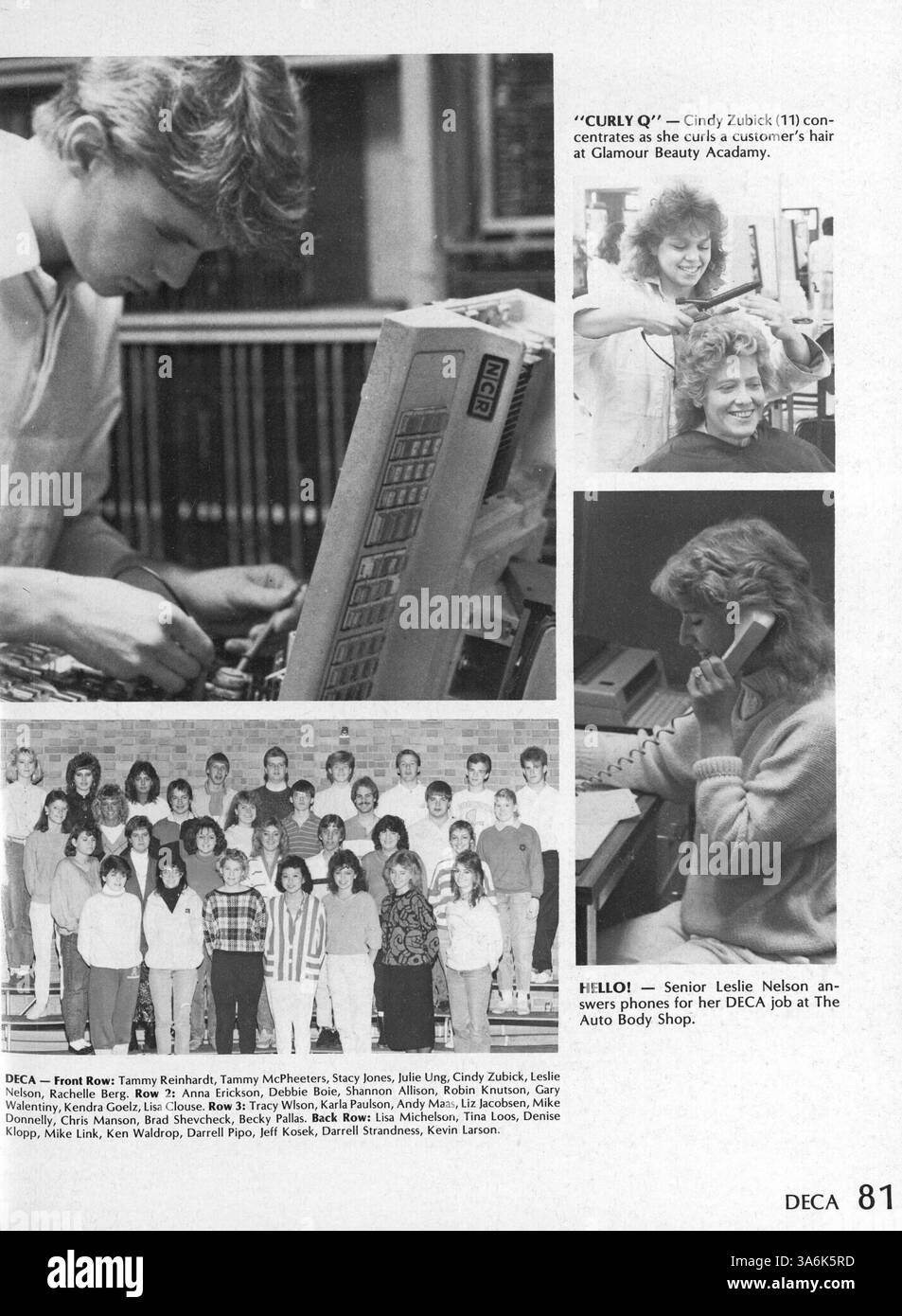 The 1987 'Aurean' yearbook captures significant highlights from ...