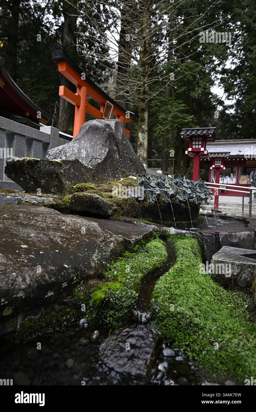 Hakone Temple Shrine in Japan Stock Photo - Alamy