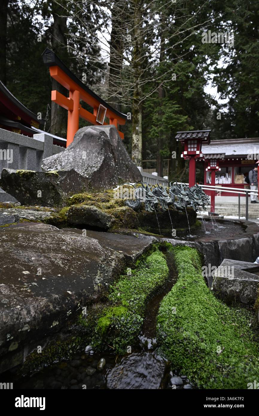 Hakone Temple Shrine in Japan Stock Photo - Alamy