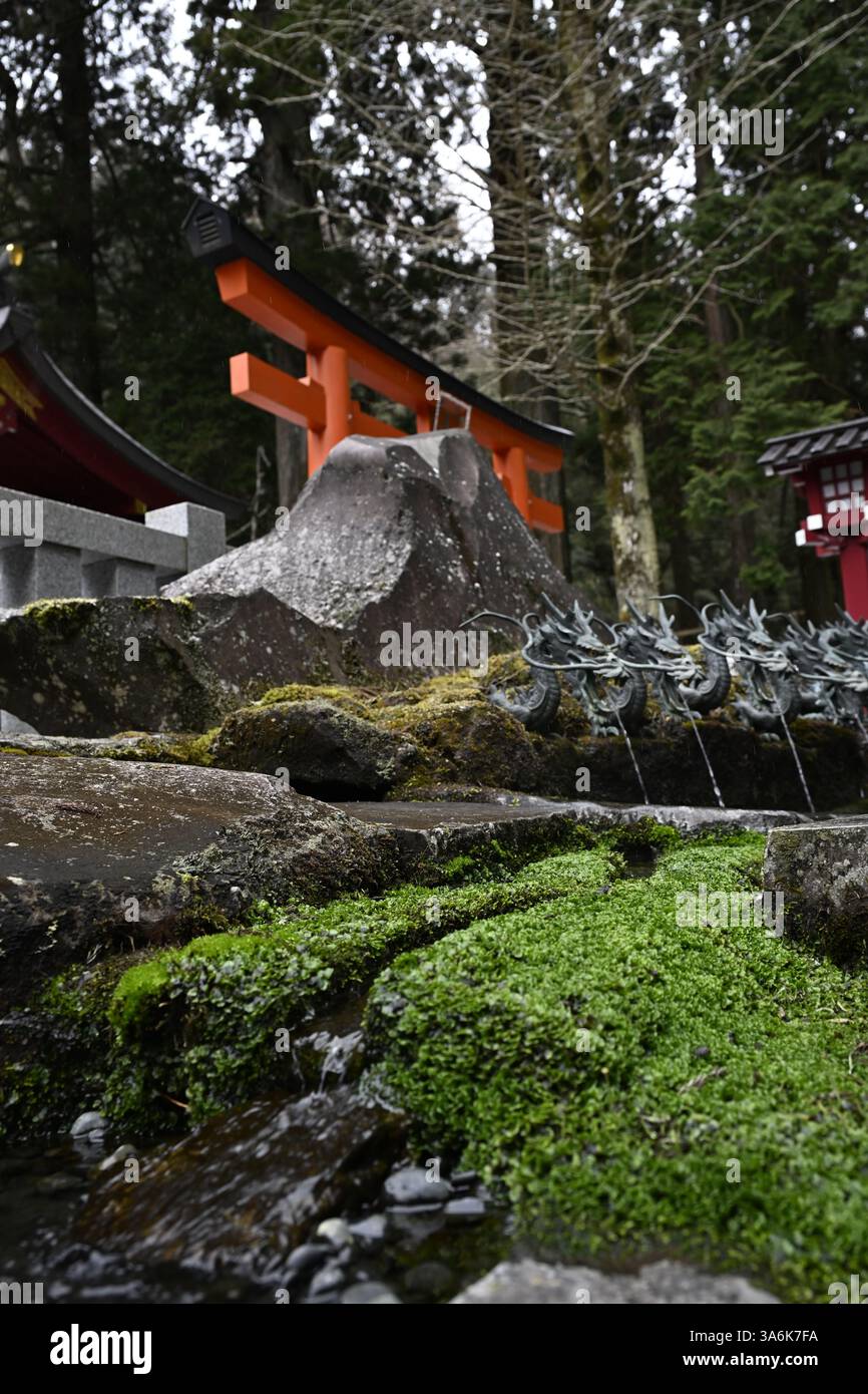 Hakone Temple Shrine in Japan Stock Photo - Alamy