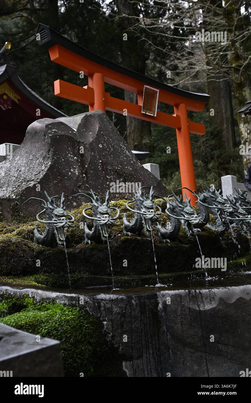 Hakone Temple Shrine in Japan Stock Photo - Alamy