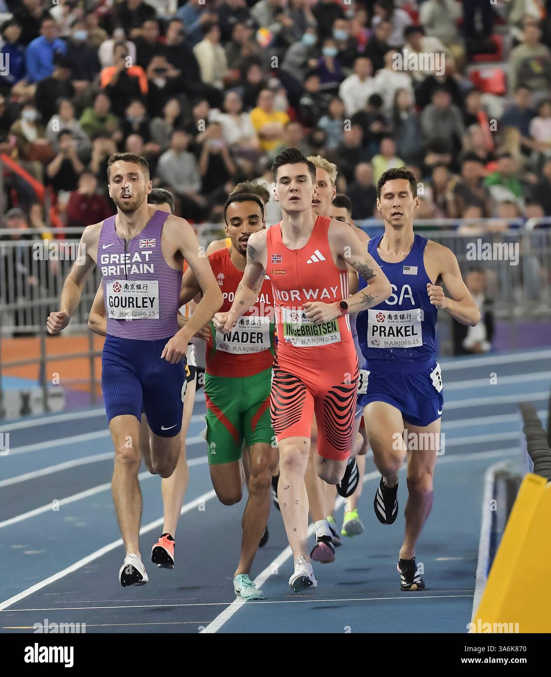 Neil Gourley of Great Britain and Jakob Ingebrigtsen of Norway ...