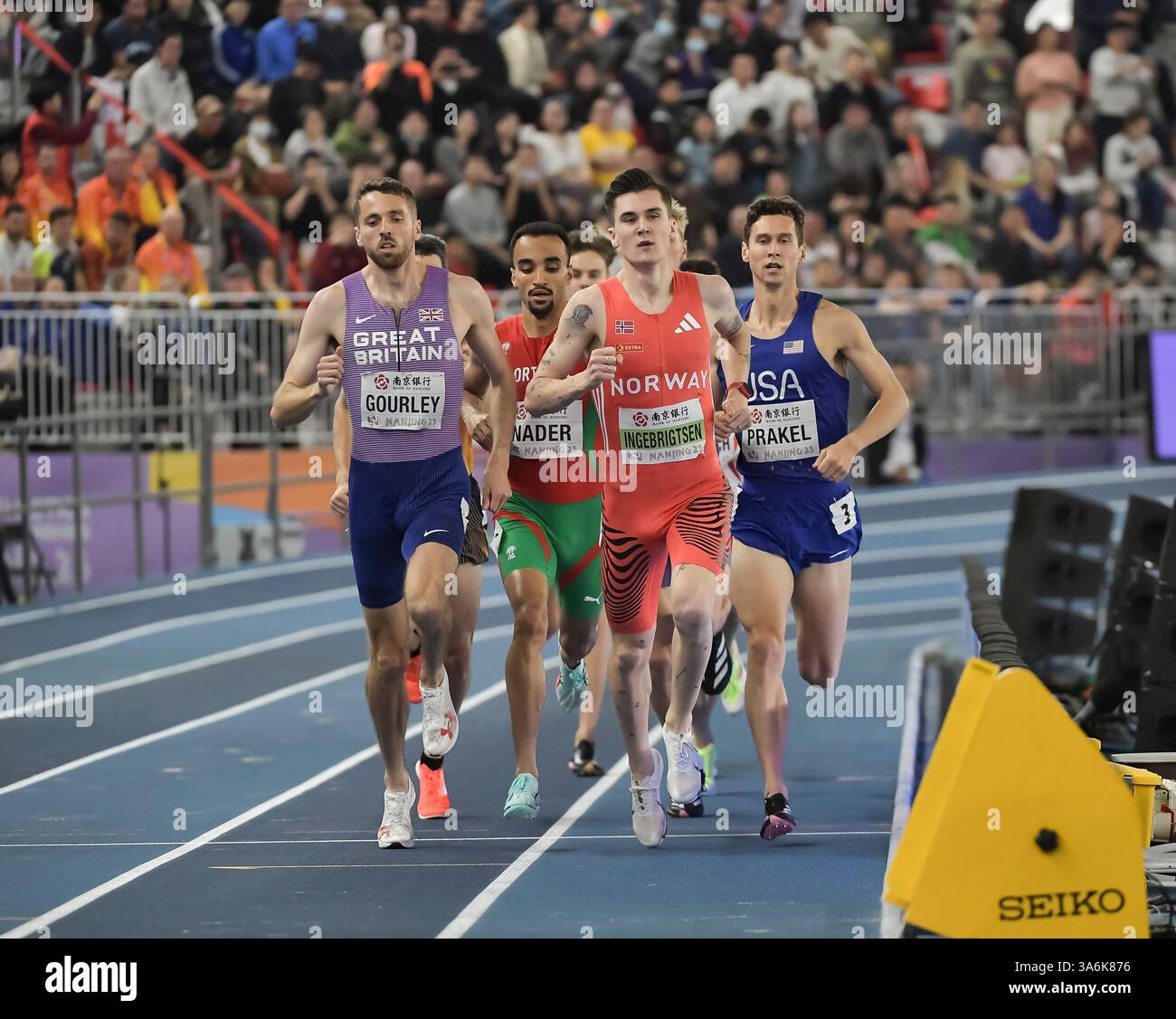 Neil Gourley of Great Britain and Jakob Ingebrigtsen of Norway ...