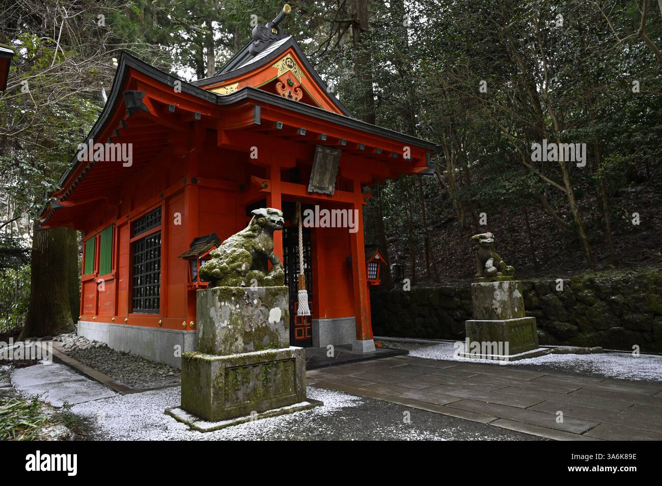 Hakone Temple Shrine in Japan Stock Photo - Alamy