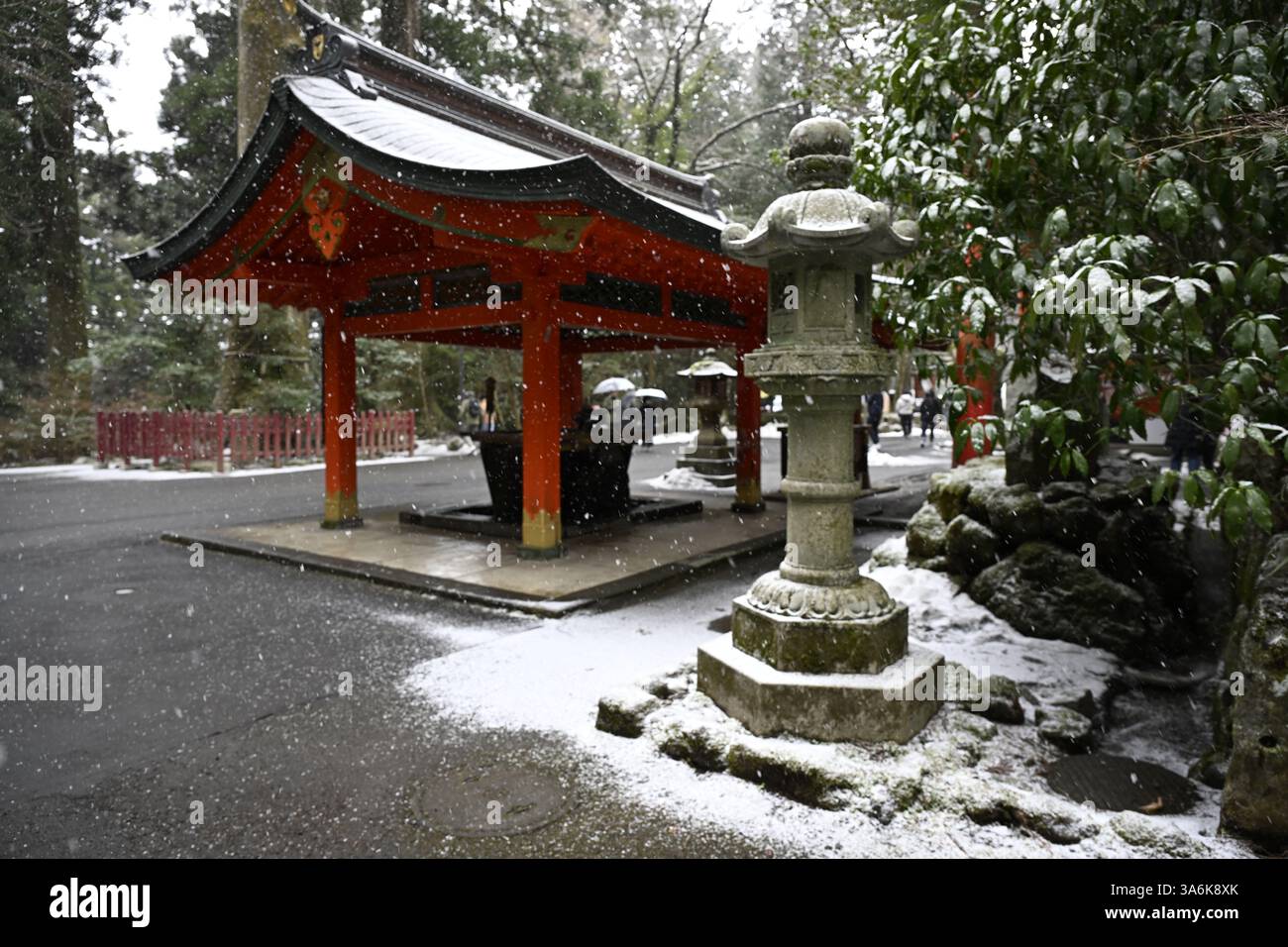 Hakone Temple Shrine in Japan Stock Photo - Alamy
