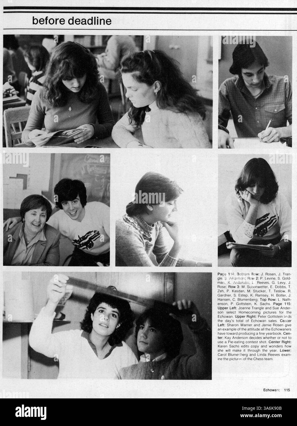 The 1981 Echowan yearbook from St. Louis Park High School documents key ...