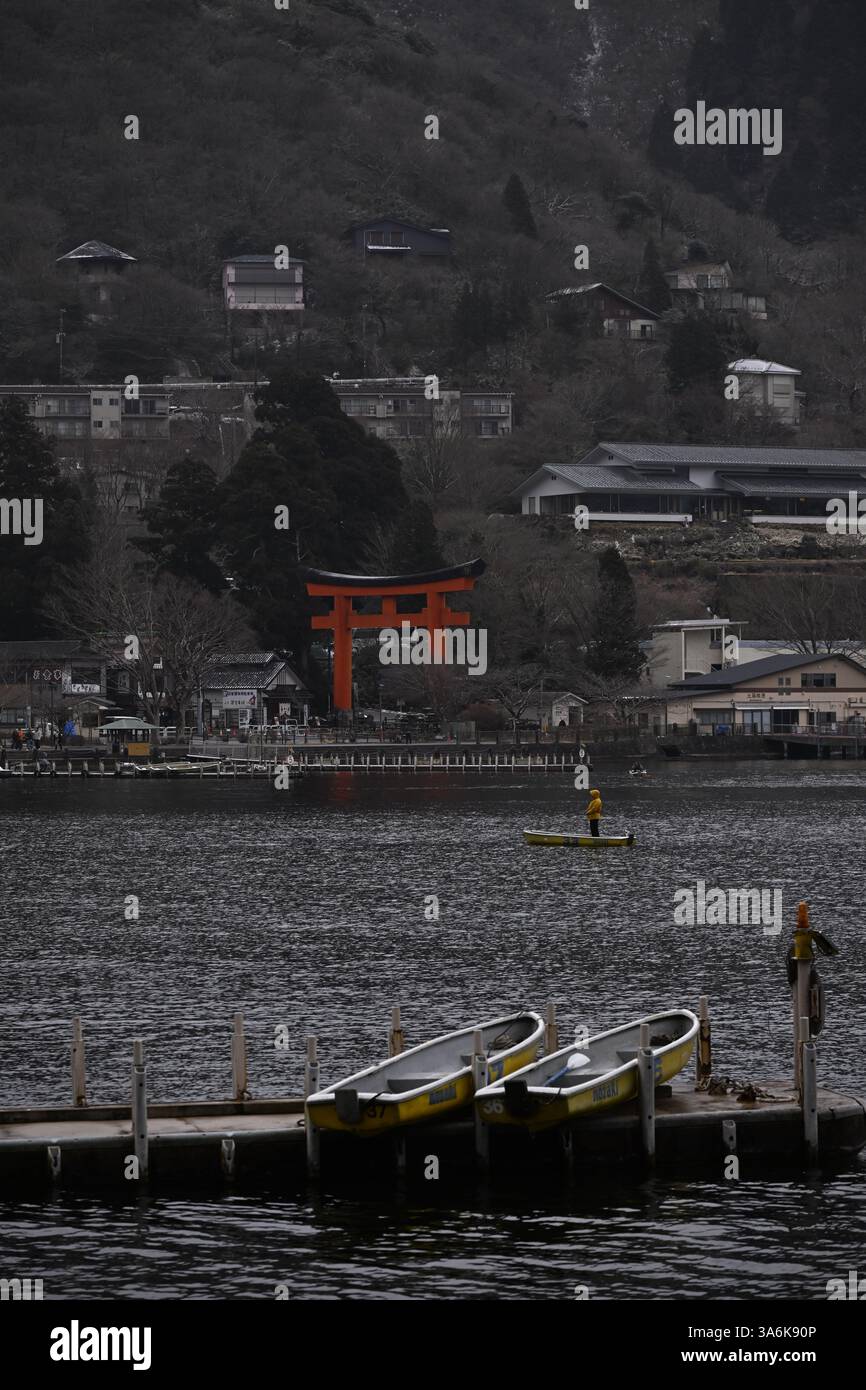 Hakone Temple Shrine in Japan Stock Photo - Alamy