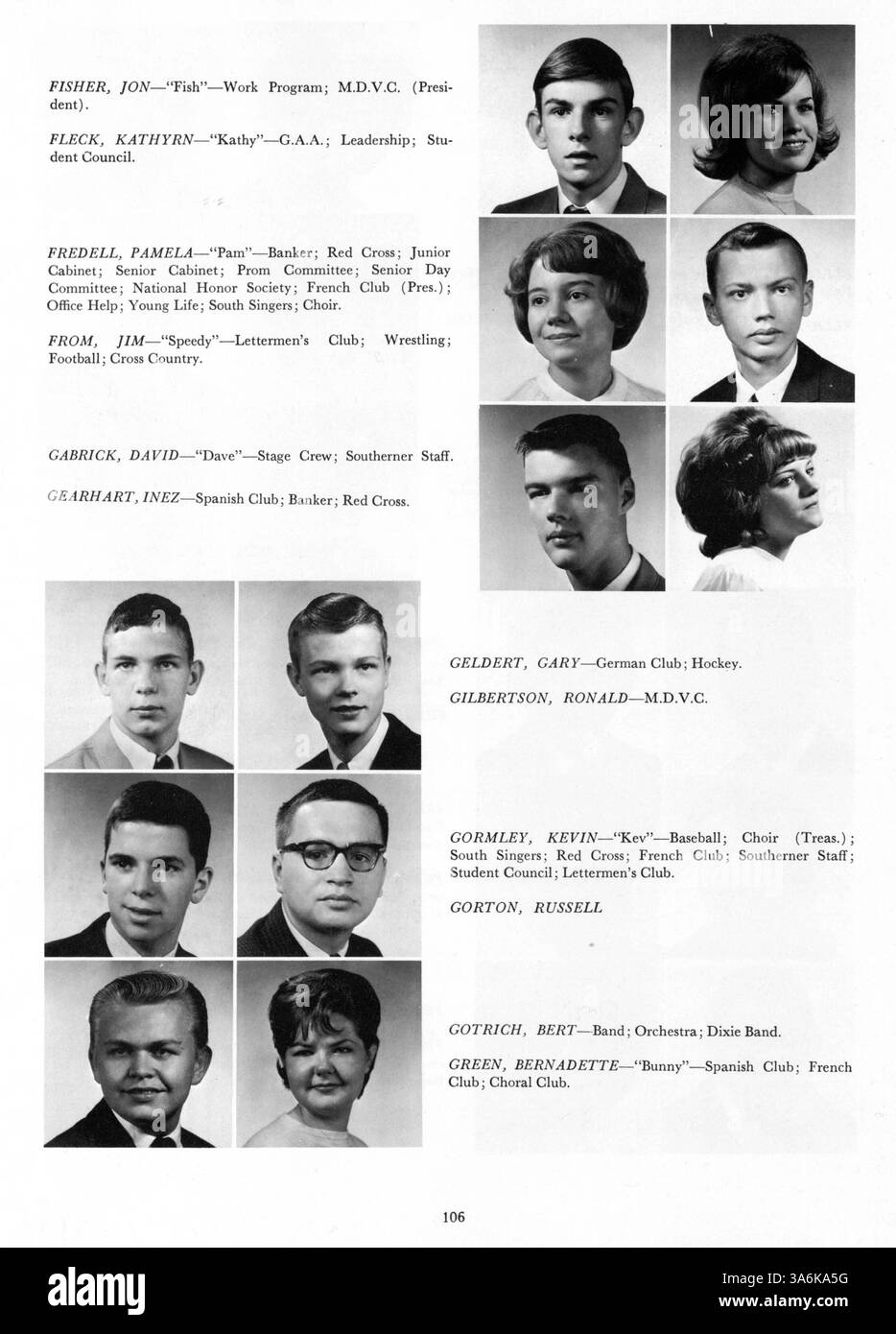 The 1964 South High 'Tiger' yearbook captures the student body ...