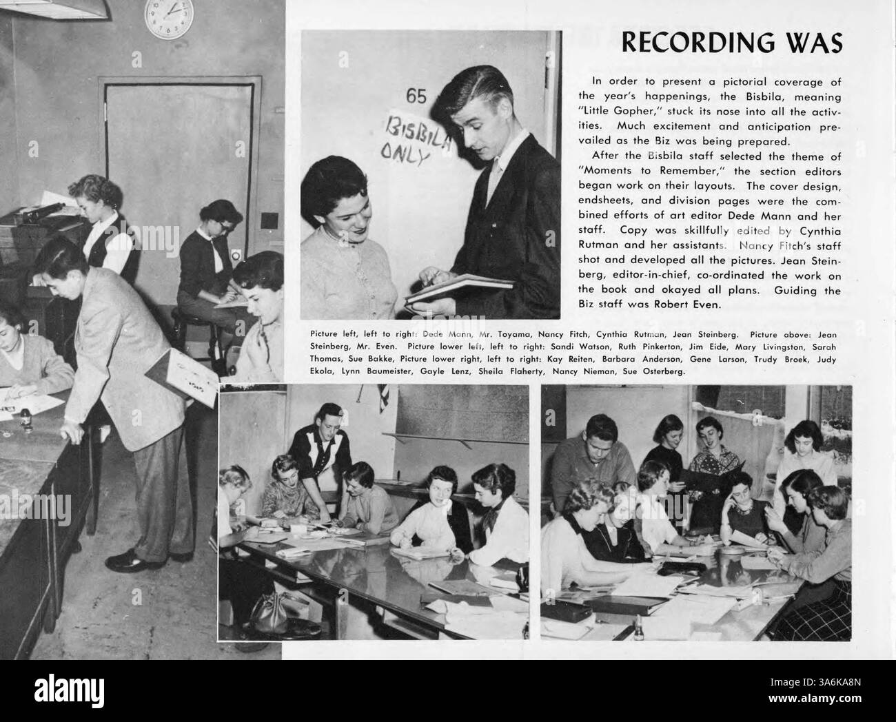 The 1956 University High Yearbook, Bisbila 56, documents the student ...