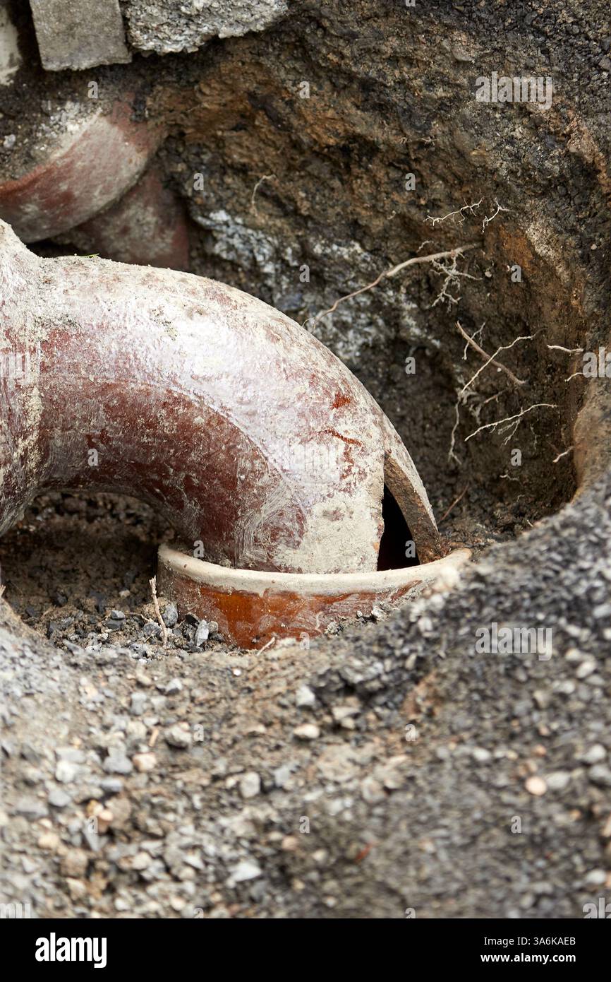 Pipe hole dirt ground hi-res stock photography and images - Alamy
