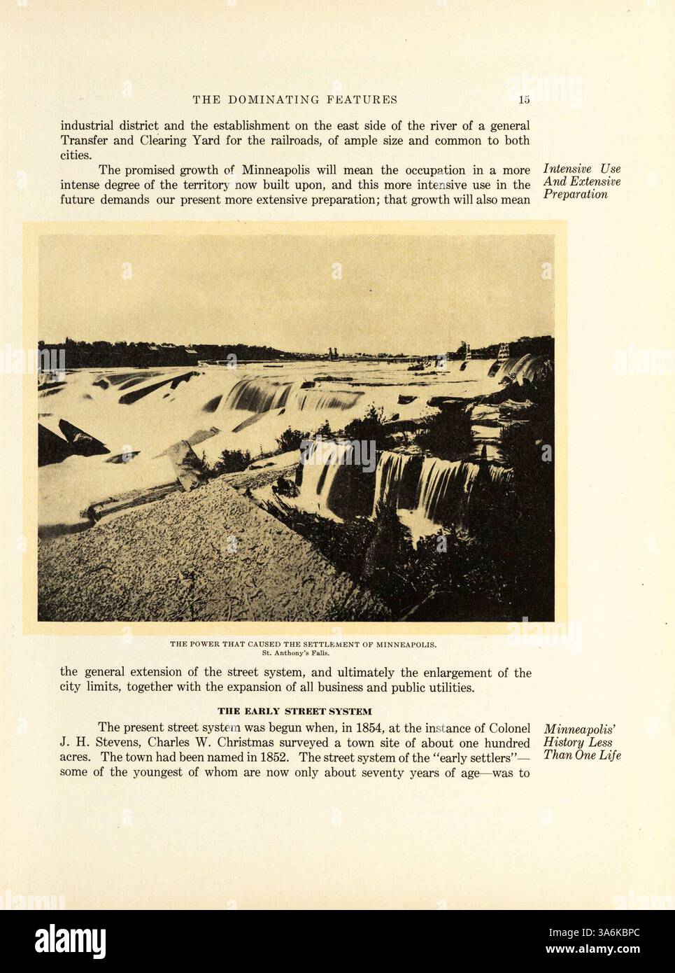 A 1917 urban planning document outlining the development of Minneapolis ...