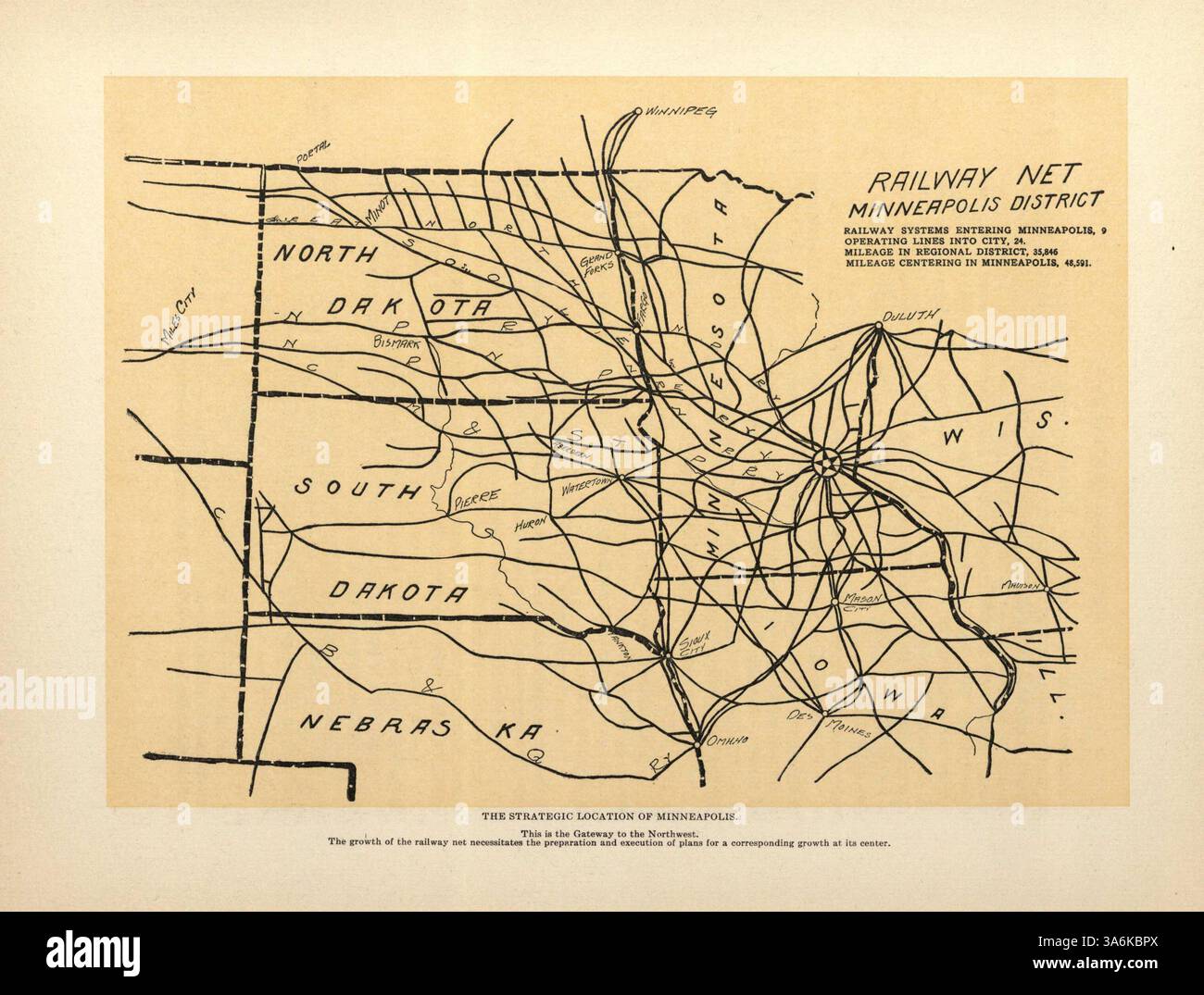 A comprehensive 1917 urban plan for Minneapolis, featuring detailed ...