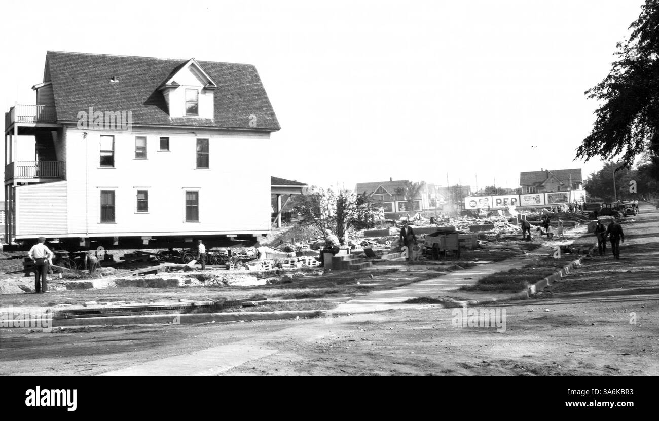 A construction site for Sears Roebuck and Company, notable for the ...
