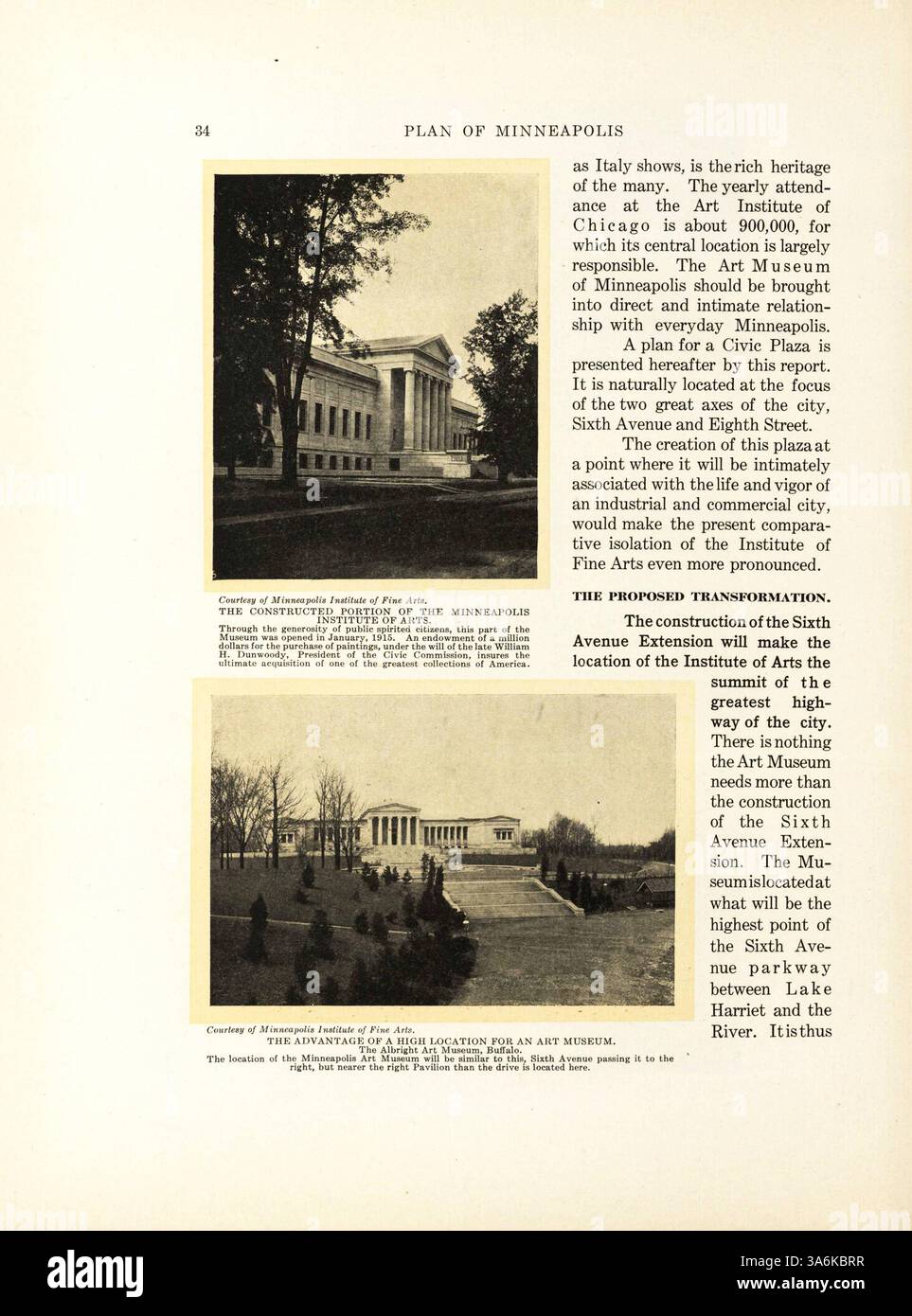 This document from 1917, created by the Civic Commission, includes ...