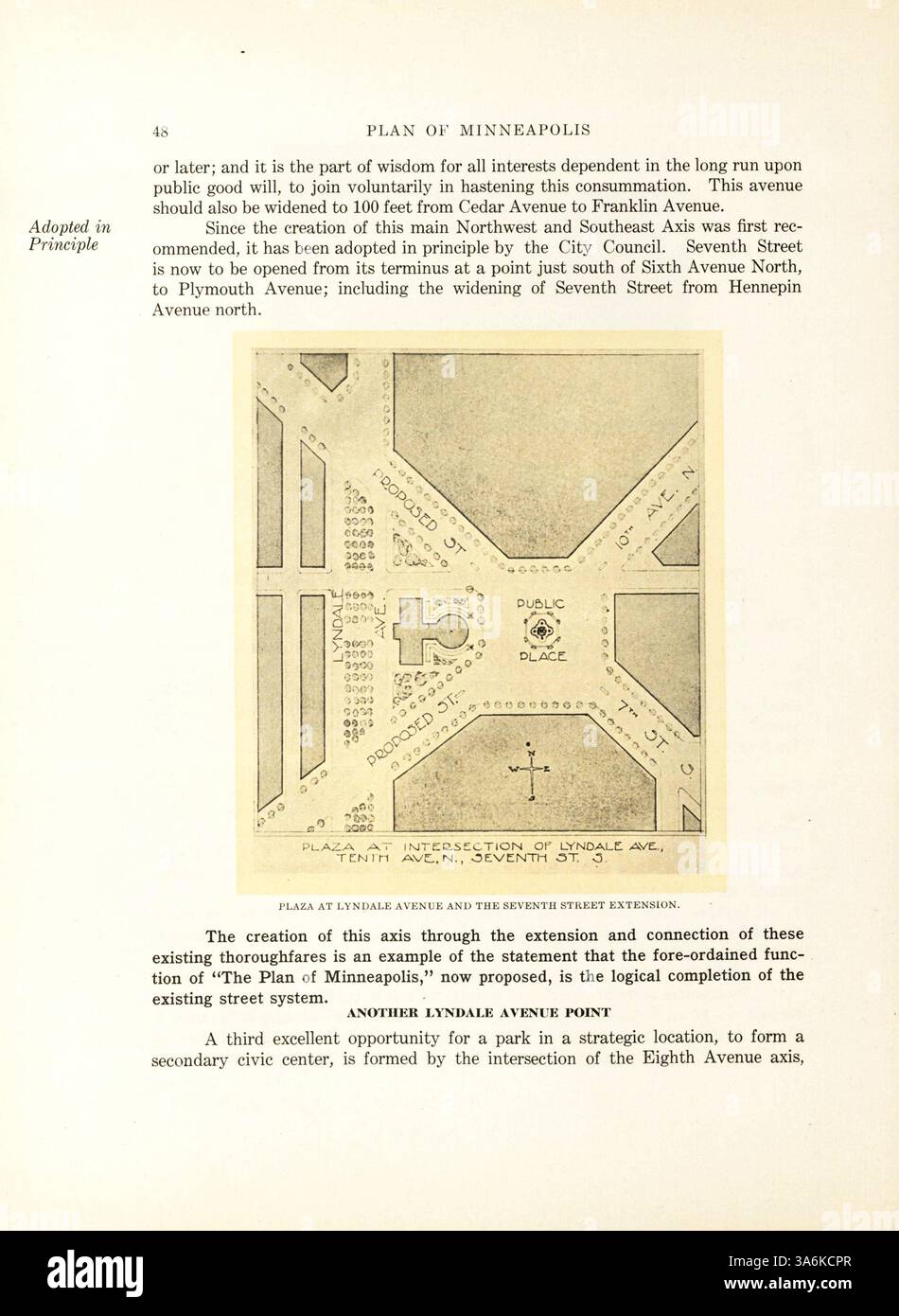 Prepared in 1917 by the Civic Commission, this urban plan for ...