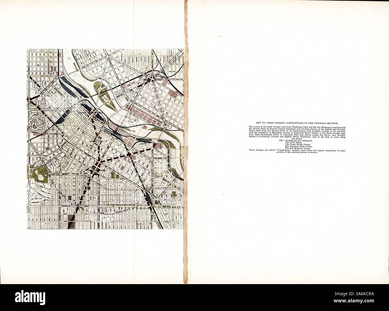 This 1917 urban plan, directed by the Civic Commission, provides ...