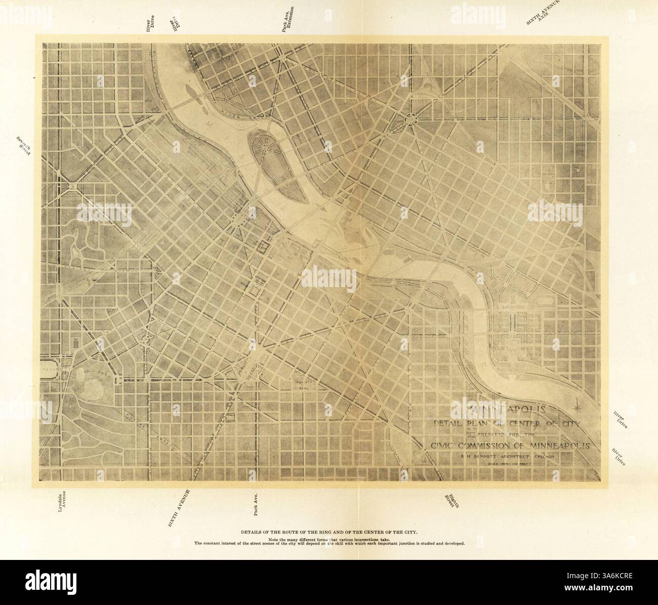 This 1917 plan for Minneapolis, directed by the Civic Commission ...