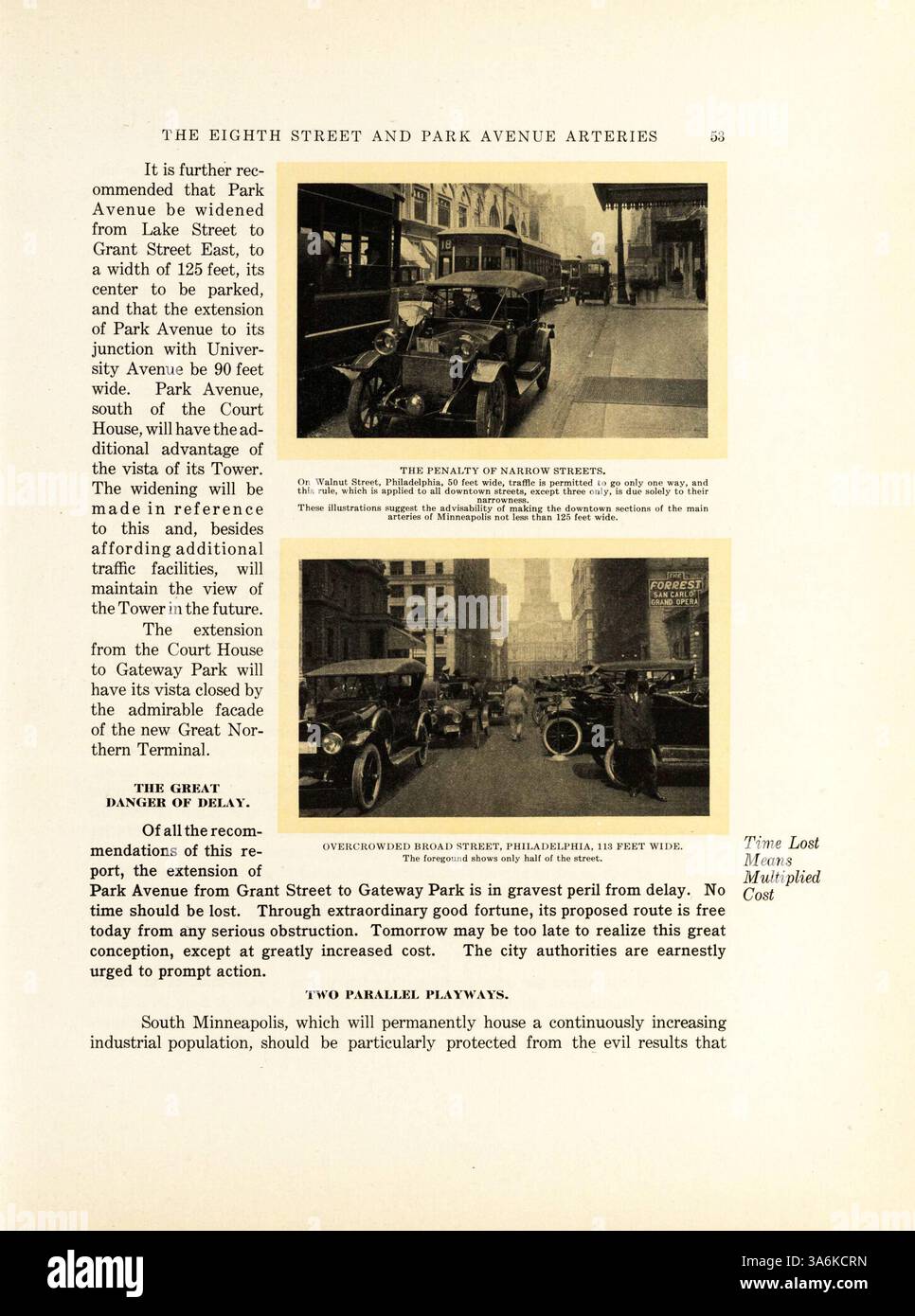 This 1917 document, created by the Civic Commission, provides detailed ...