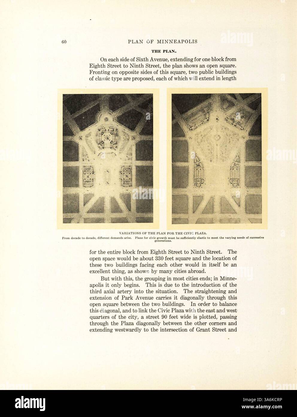 This 1917 plan for Minneapolis, prepared under the direction of the ...