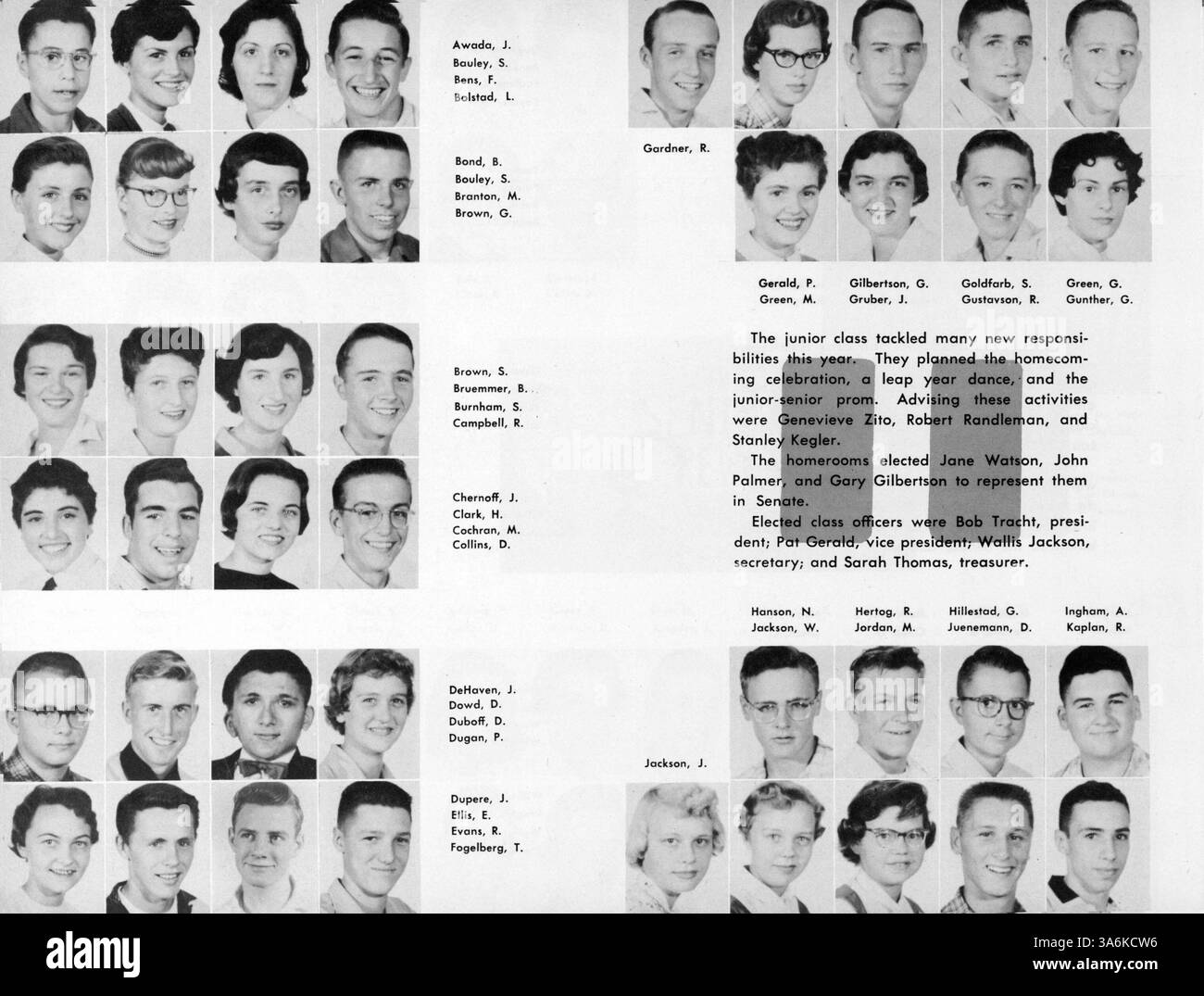 The 1956 Bisbila 56 yearbook records University High's student body ...