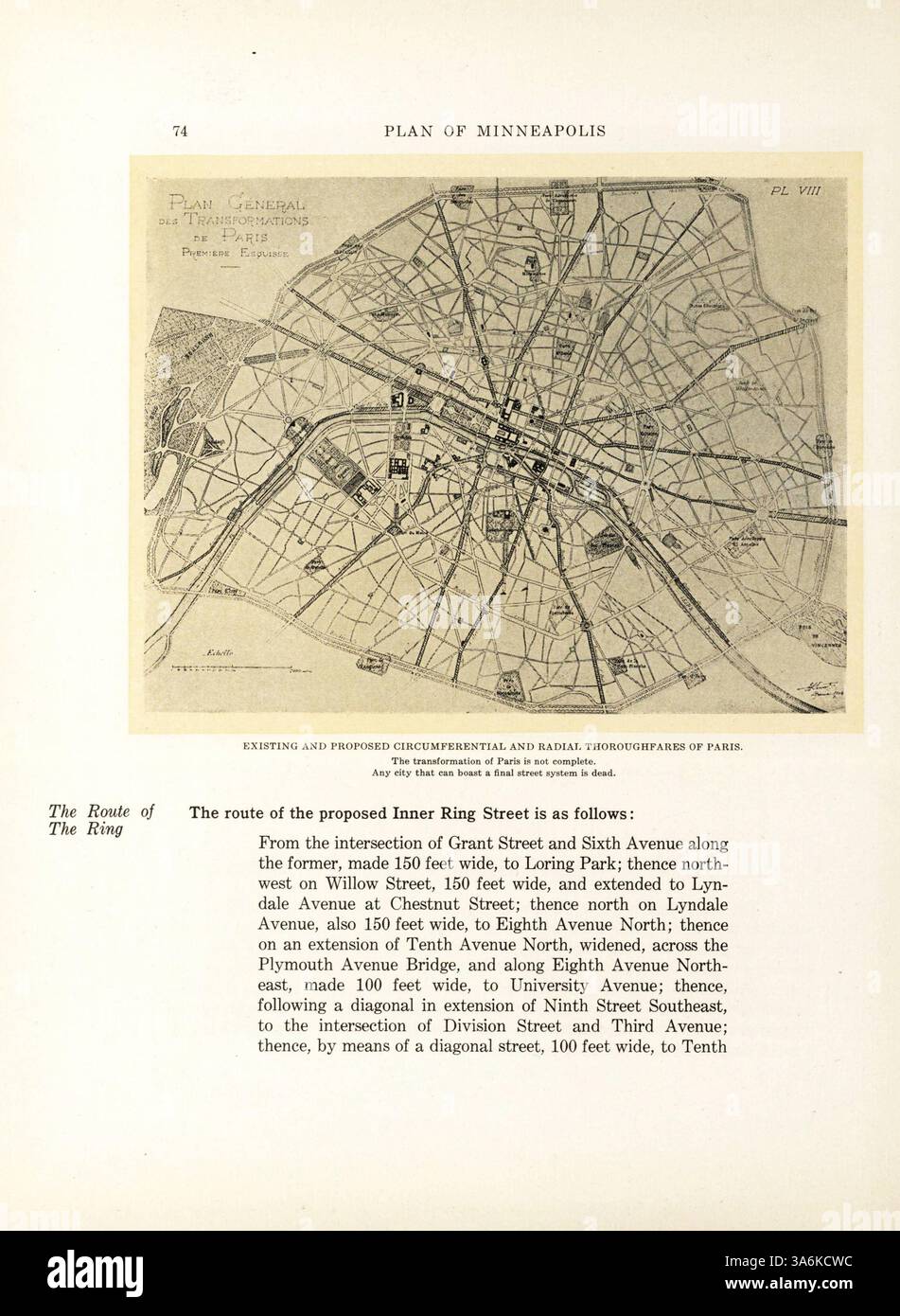 This 1917 plan, developed by the Civic Commission for Minneapolis ...