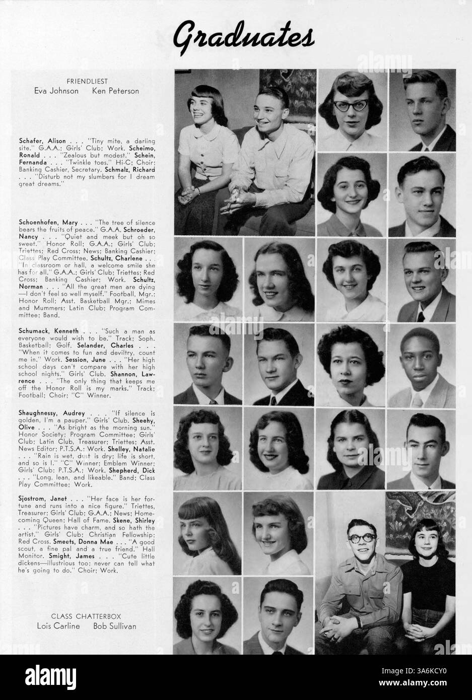 The 1949 centralian yearbook from central high documents school life hi-res stock photography ...