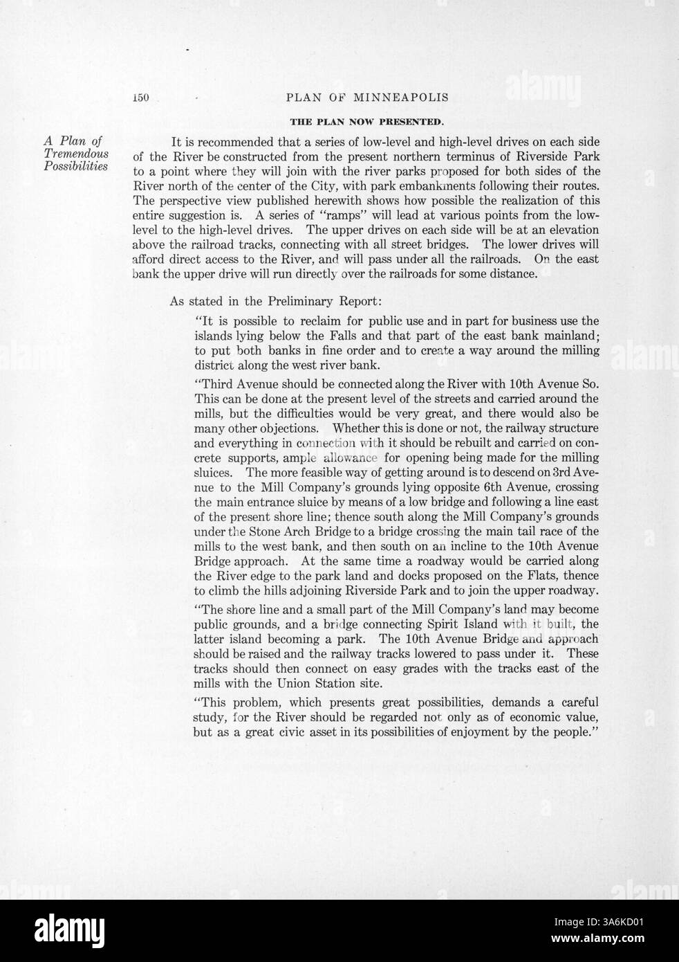 This 1917 plan of Minneapolis, compiled by the Civic Commission ...