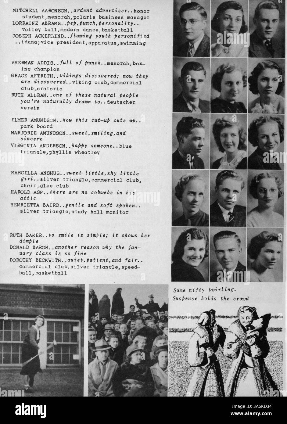 The 1938 'Polaris' yearbook from North High School showcases the ...