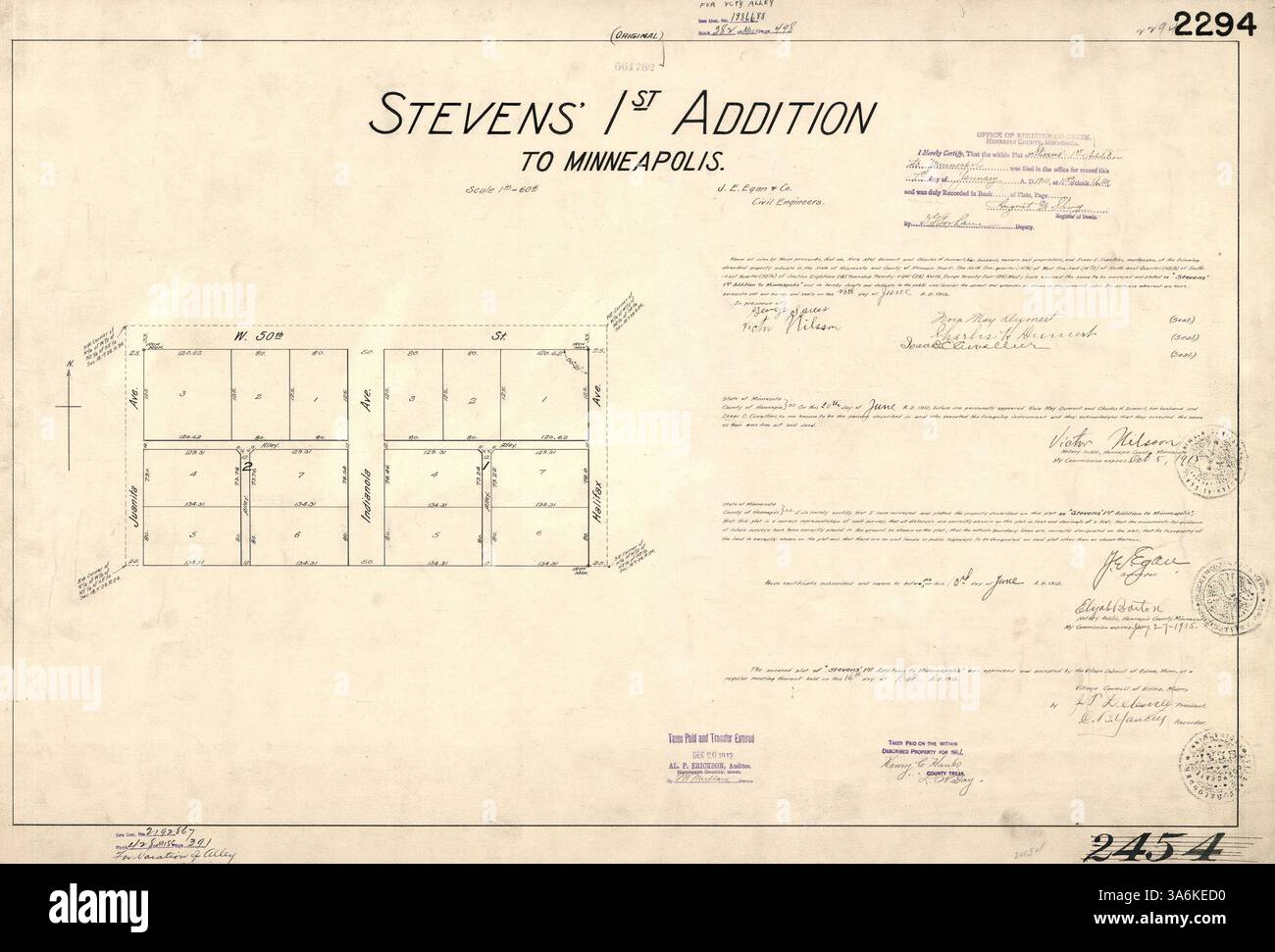 Stevens' 1st Addition is an early residential development in ...