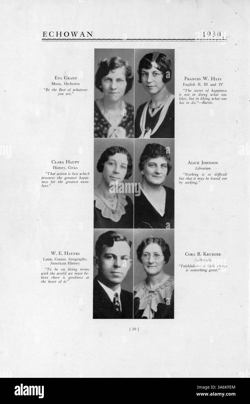 The 1930 Echowan yearbook from St. Louis Park High School features ...