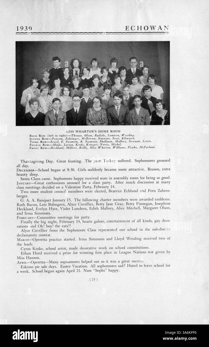 The 1930 Echowan yearbook captures the essence of St. Louis Park High ...