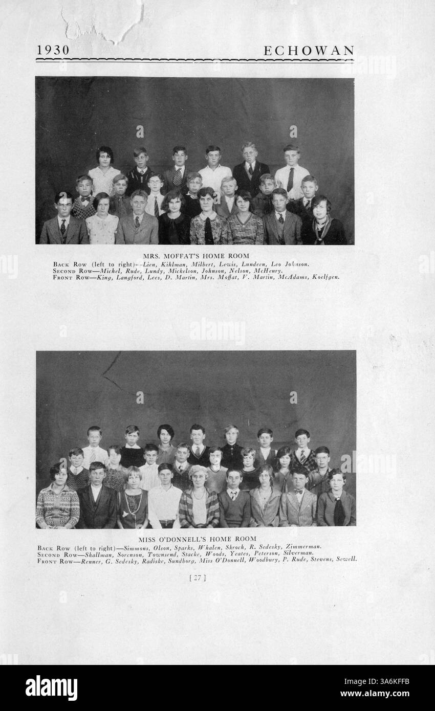 The 1930 Echowan yearbook from St. Louis Park High School captures the ...