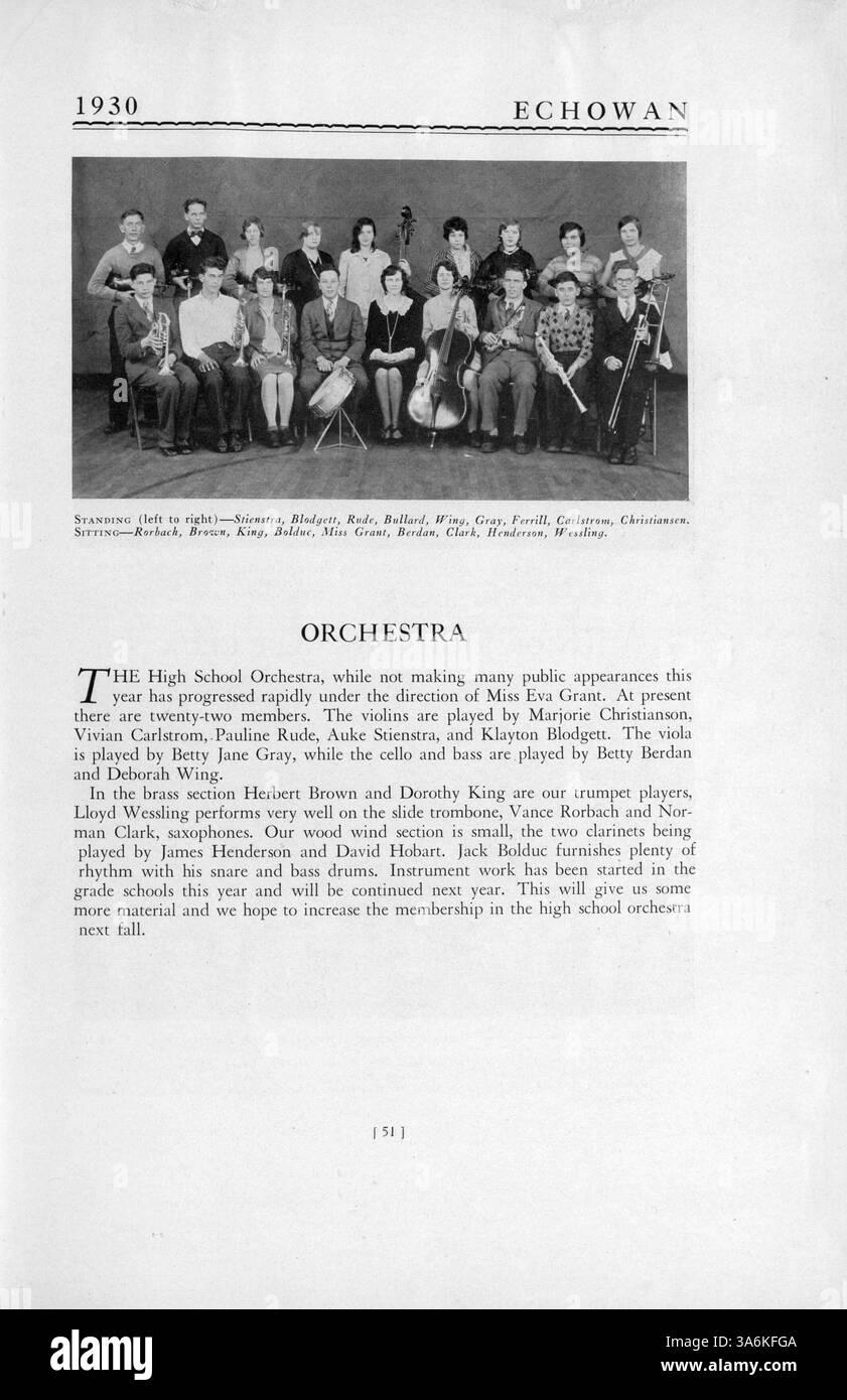 The 1930 Echowan yearbook captures the essence of St. Louis Park High ...