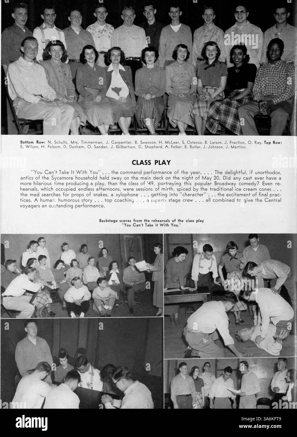 This 1949 centralian yearbook offers a look at student life hi-res stock photography and images ...