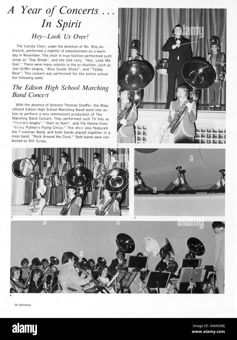 The 1981 edition of Wizard '81, Edison High School's yearbook, features ...