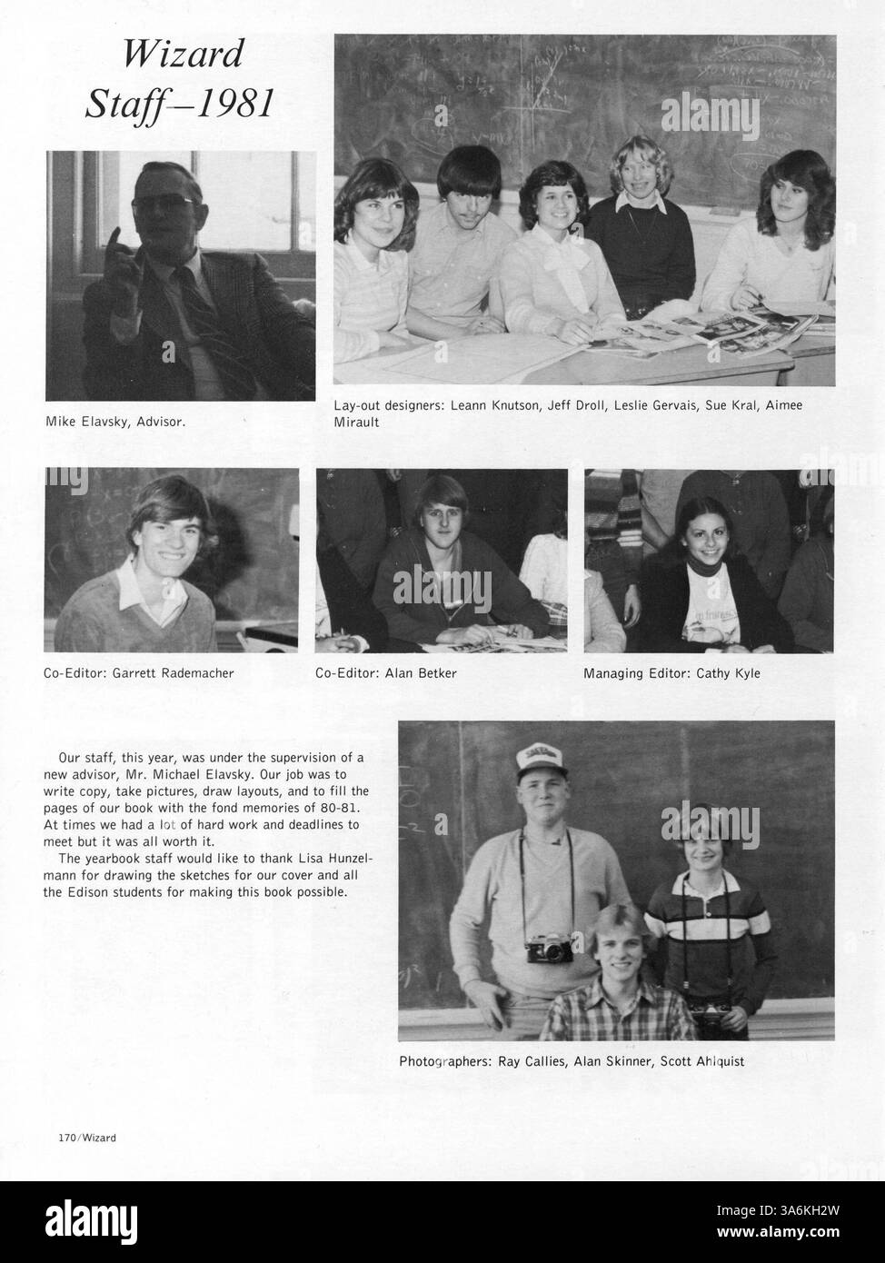 The Wizard '81 yearbook captures key events of Edison High School's ...