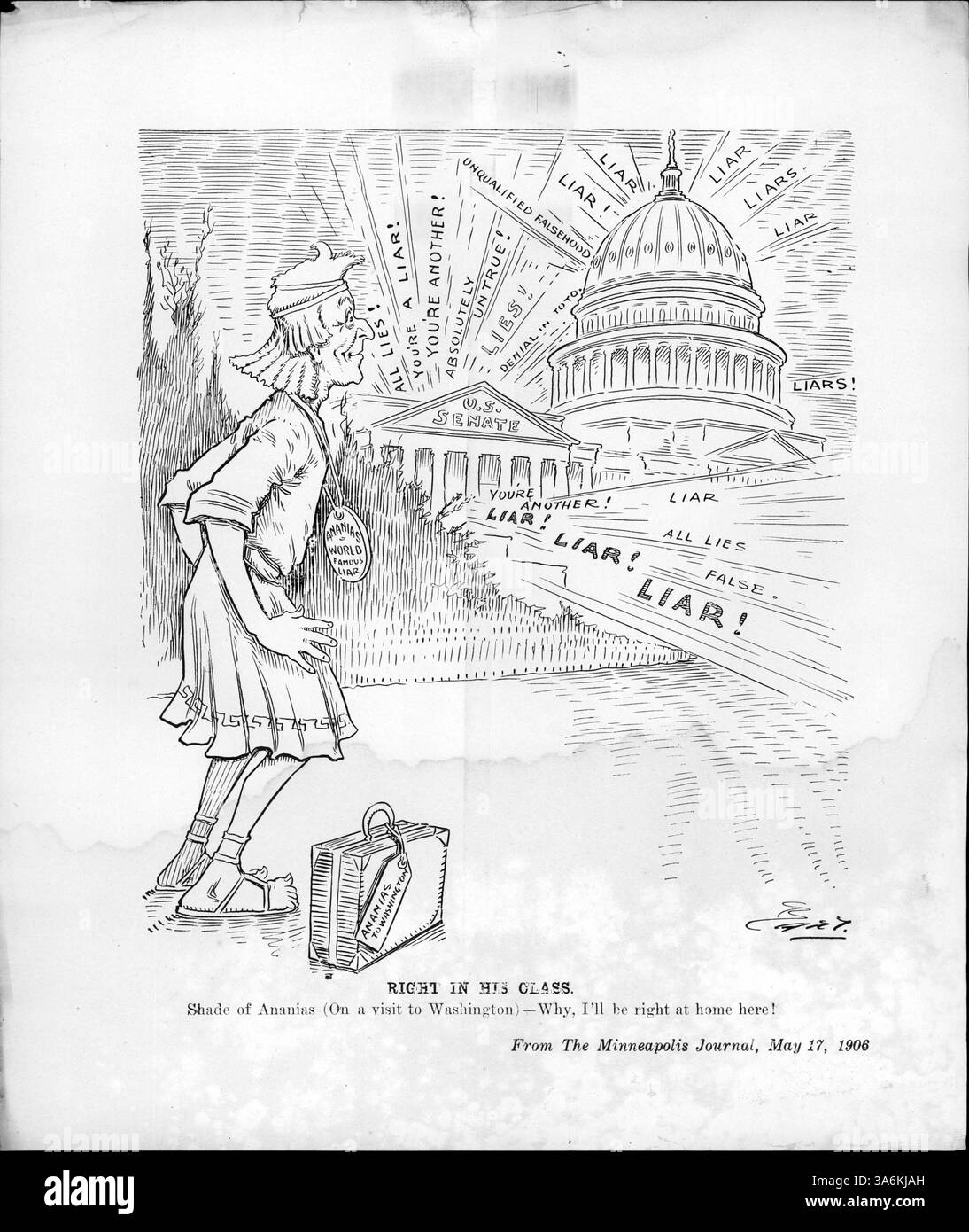 The Shade of Ananias, a character known as the world-famous liar ...