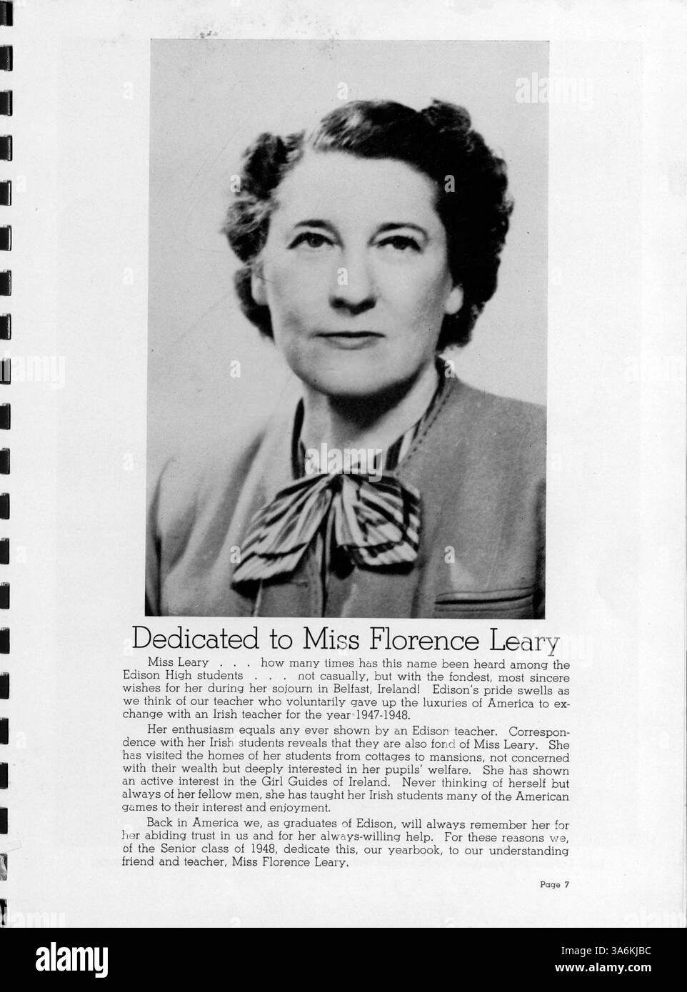 The 1948 'Wizard' yearbook from Edison High School highlights key moments, student life ...