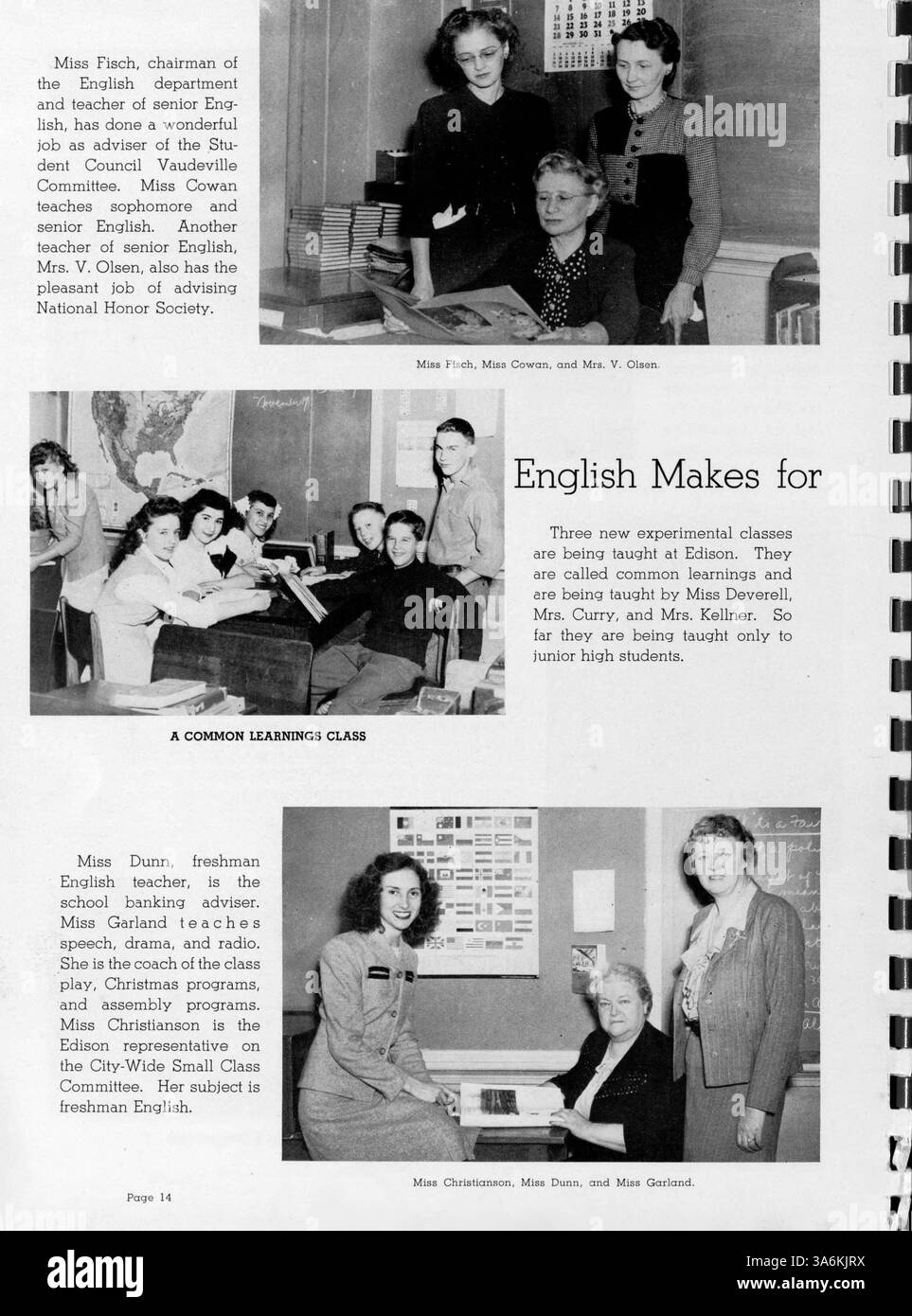 The 'Wizard' yearbook from Edison High School in 1948 offers a snapshot ...