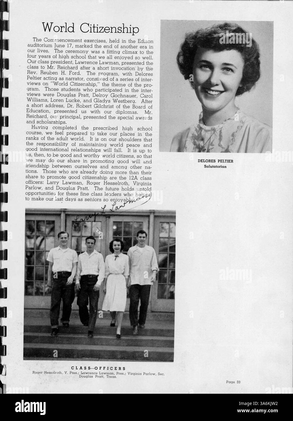 The 'Wizard' yearbook from Edison High School documents the highlights ...