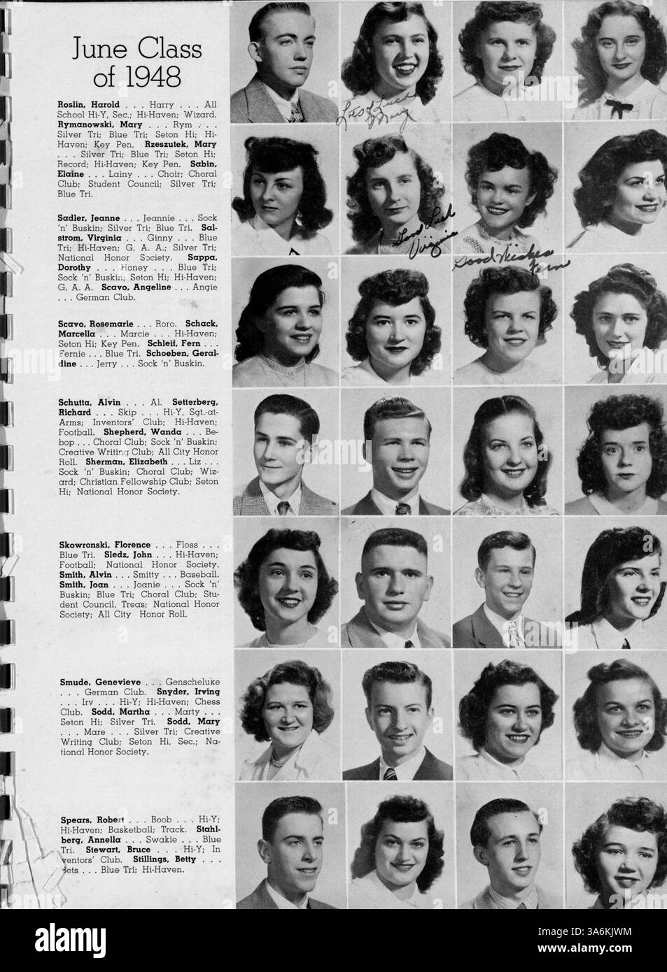 The 1948 edison yearbook showcases the 1947 1948 school year hi-res ...