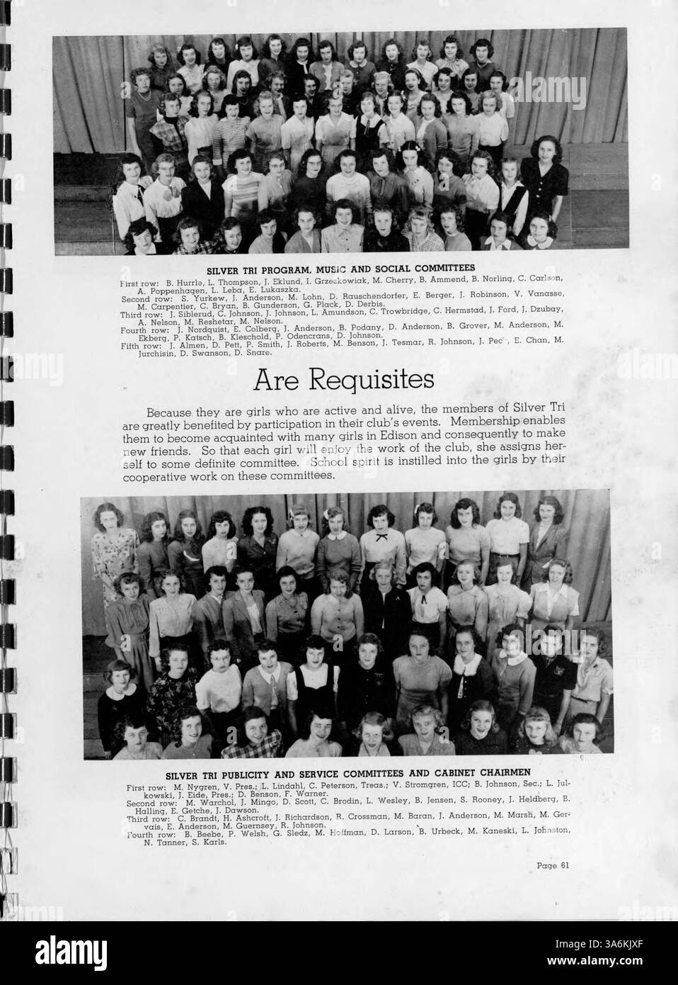 The 1948 'Wizard' yearbook from Edison High School reflects on the ...