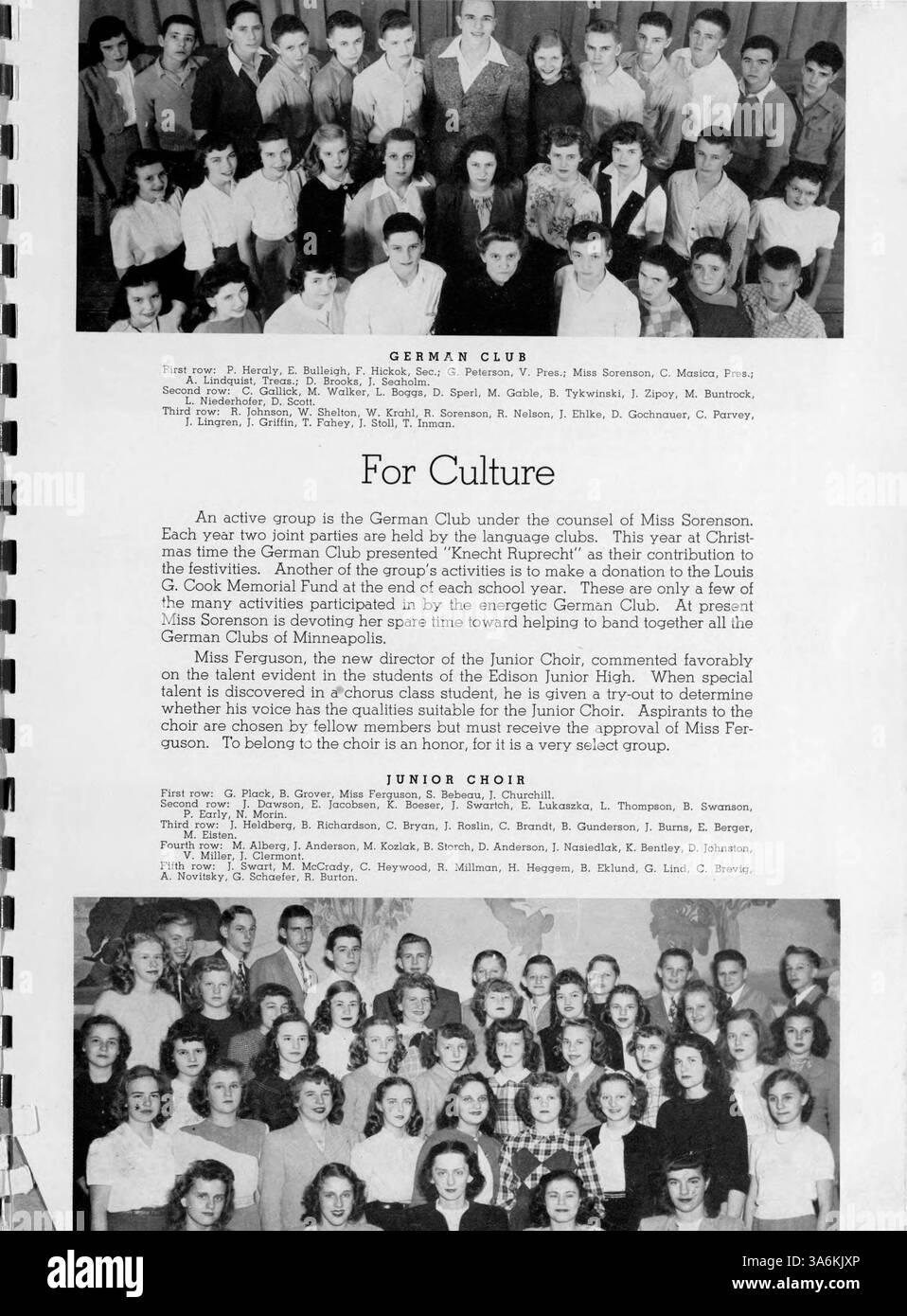 The 1948 'Wizard' yearbook from Edison High School chronicles the academic, athletic, and ...