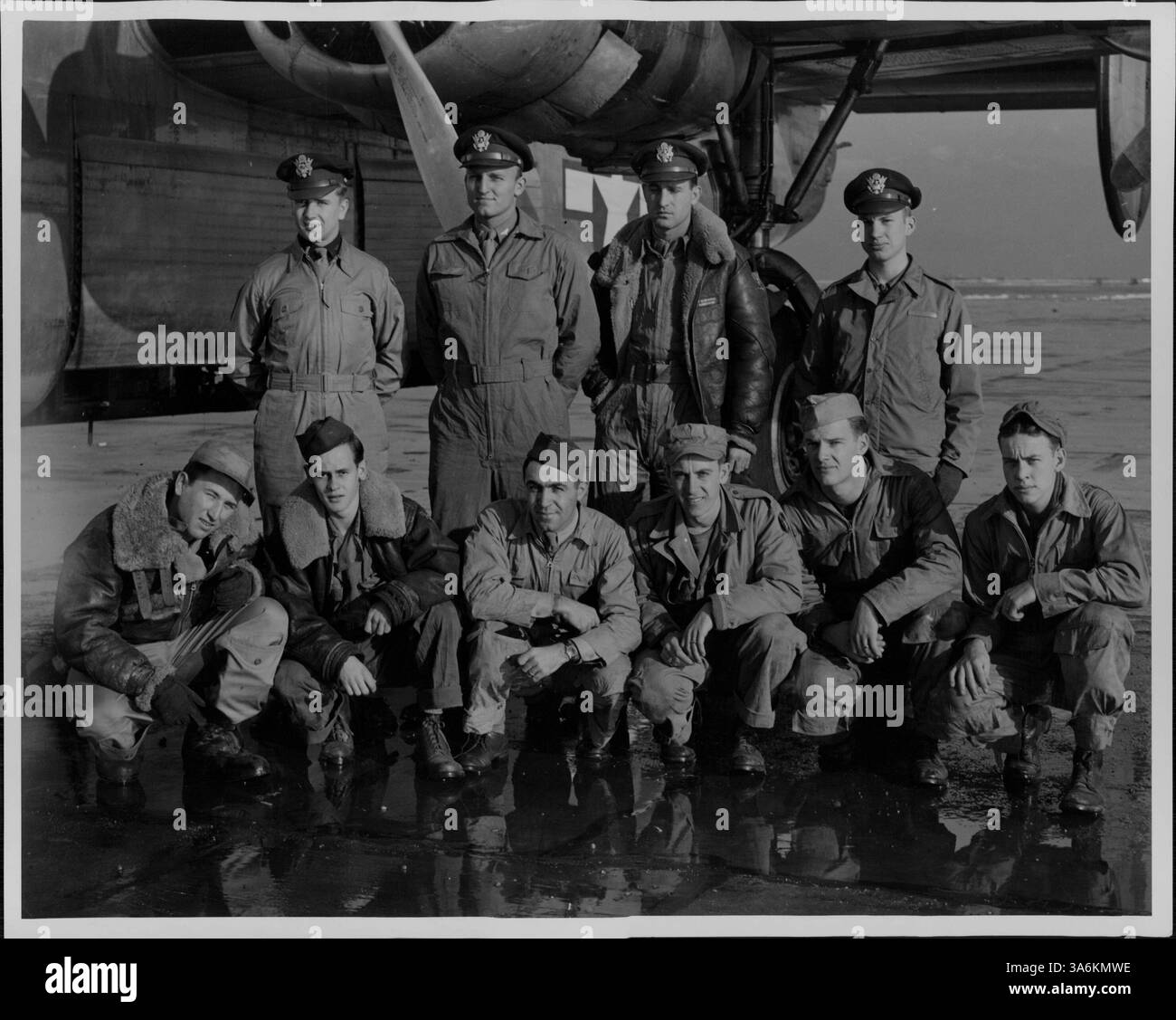 Corporal Victor J. Fish, a gunner on a B-24 Liberator, is pictured with ...