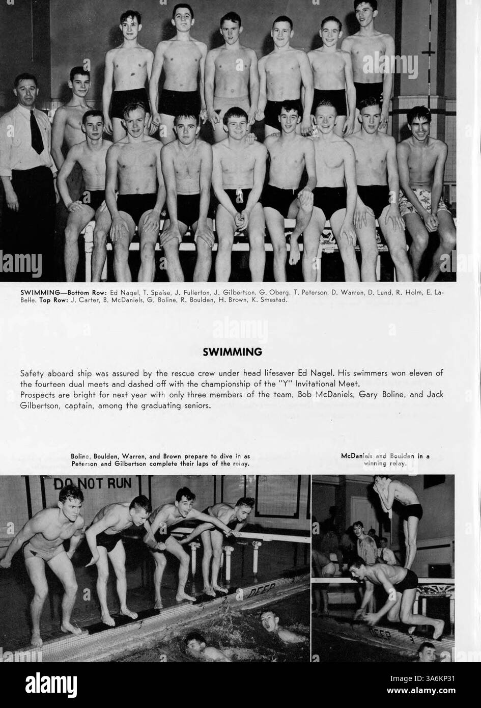 The 1949 centralian yearbook from central high school records ke hi-res stock photography and ...