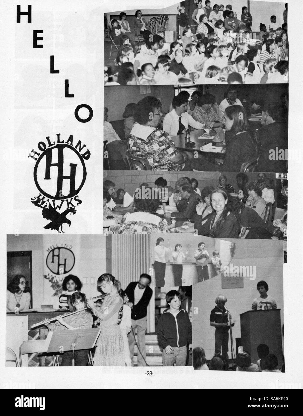 The 1983 yearbook for Holland Elementary documents the experiences of ...
