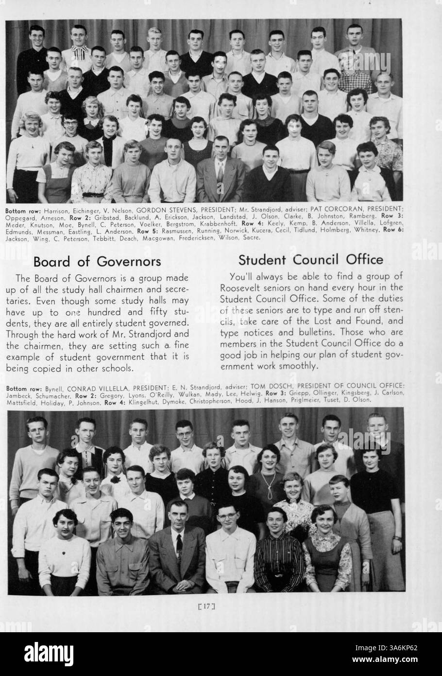 The '10,000 Lakes Sagamore' yearbook from Roosevelt High School in 1955 ...