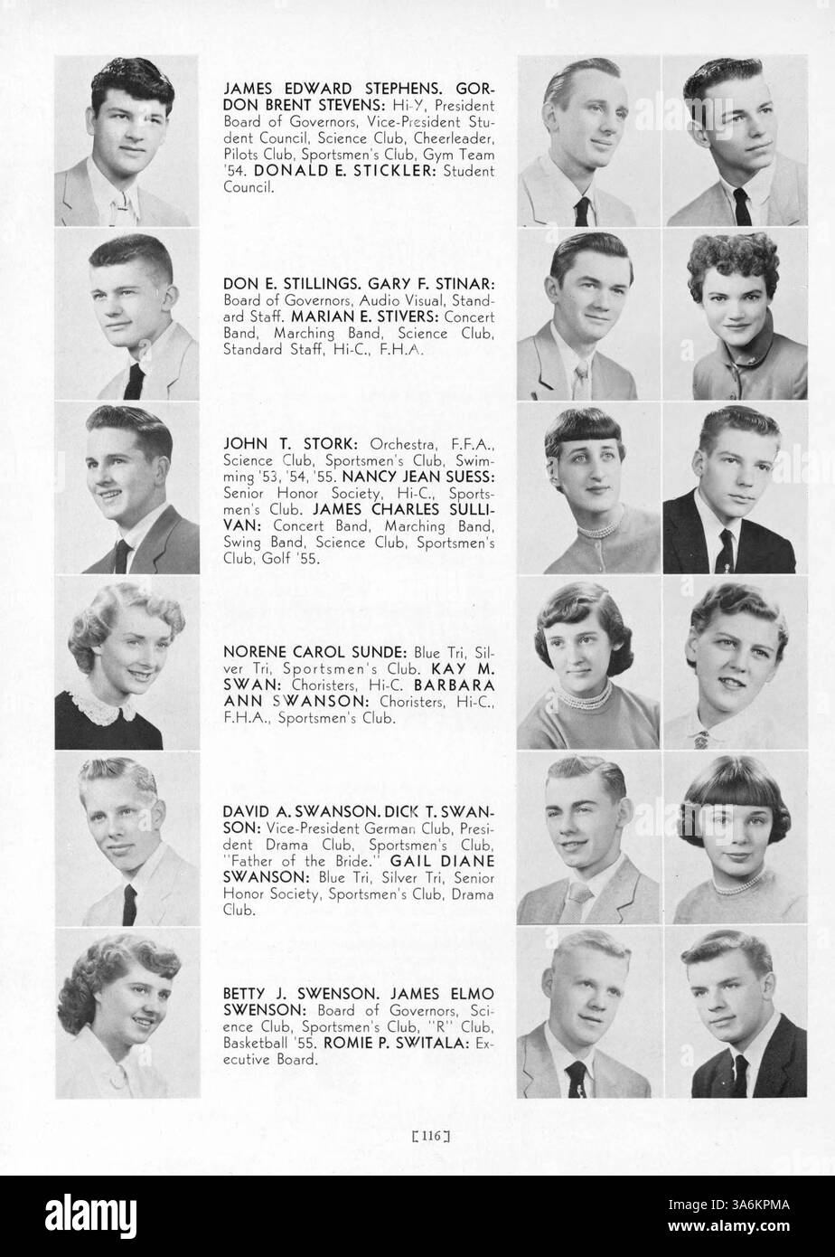 The Roosevelt High School 1955 Yearbook highlights students, teachers ...