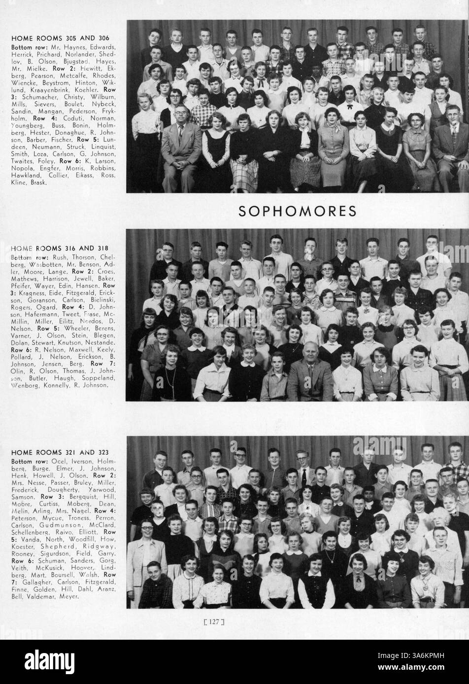 The Roosevelt High School 1955 Yearbook features a compilation of ...